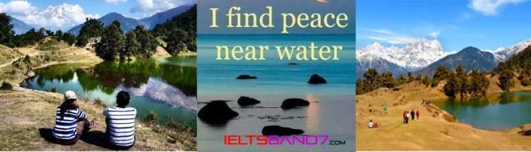 IELTS Speaking Task Cue Card: Describe a place near water. - IELTS BAND7
